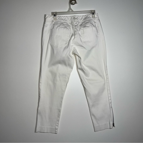 Cache | Pants & Jumpsuits | Cach White Cropped Pants | Poshmark